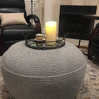 CROCHET PATTERN Super Chunky Giant Pouf Diy Tutorial XL Large - Etsy ...
