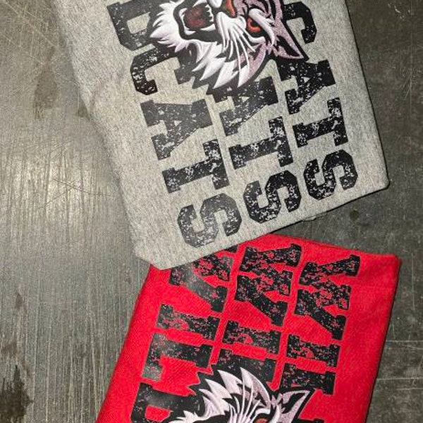 Uv Dtf Sticker Faux Rhinestone Lions Mascot DTF Transfer, School Mascot ...