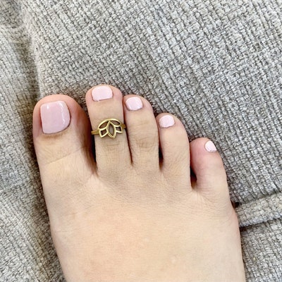 Toe Ring Brass Toe Ring Adjustable Toe Ring Foot Ring Foot Accessories ...