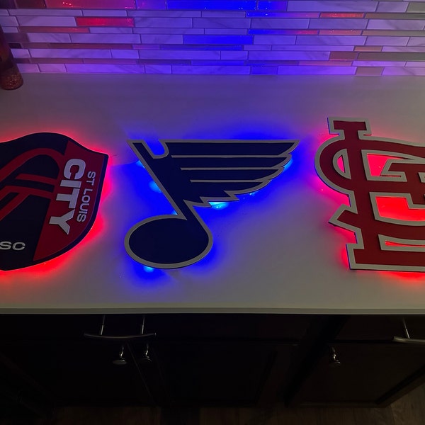 St Louis Blues 3d Sign With Back Light - Etsy