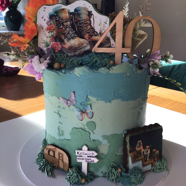 Write Your Own Wooden Street Sign Post Cake Topper - Etsy UK