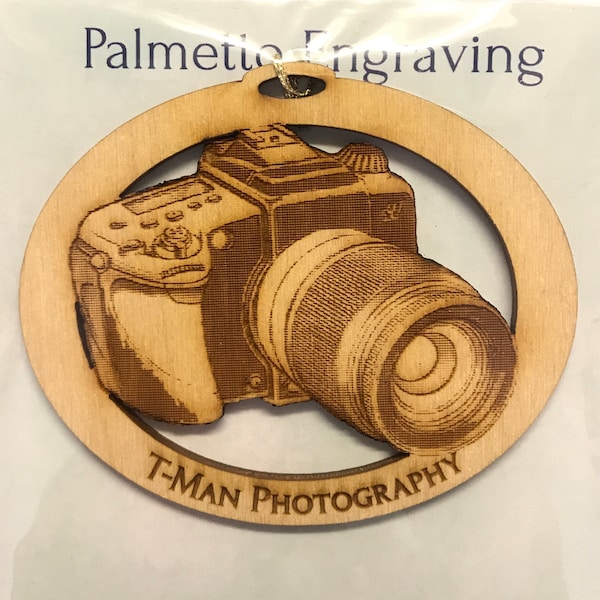 Personalized Camera Ornament Christmas Tree, Unique Camera Christmas ...