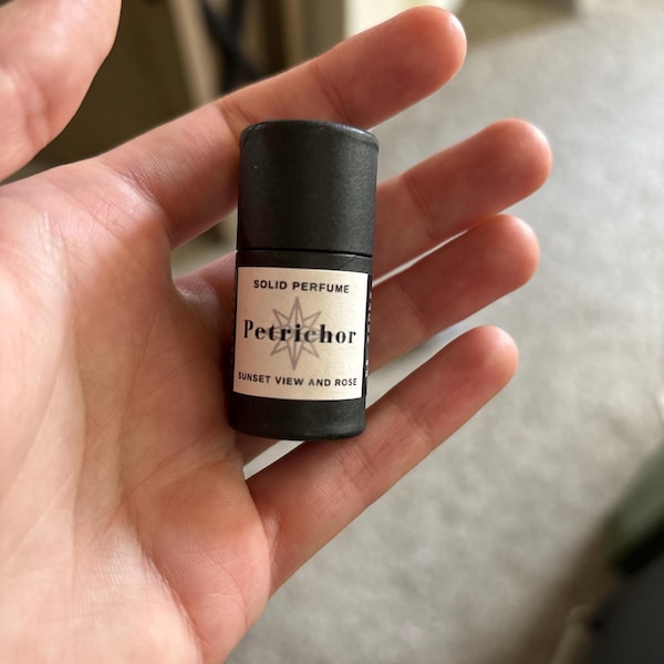Petrichor Solid Perfume | Green Leaves + Grassy Earth + Moss Scented ...