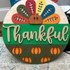 Thankful Turkey DIY Door Hanger Kit | Thanksgiving Door Sign | Laser ...