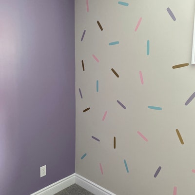 Sprinkle Wall Decals Confetti Wall Decal Set, Vinyl Wall Decals, Wall ...