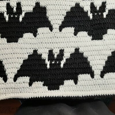 Big Bats Overlay Mosaic Pattern - Etsy