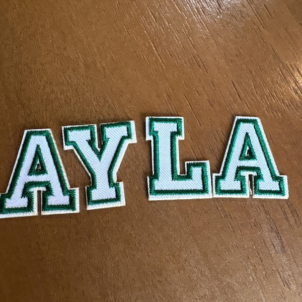 Letters A to Z College Varsity Letterman Embroidered Applique Iron on ...