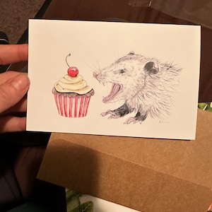 Greeting Card : LOVE Celebrate Graduation Party Opossum Possum Blank ...