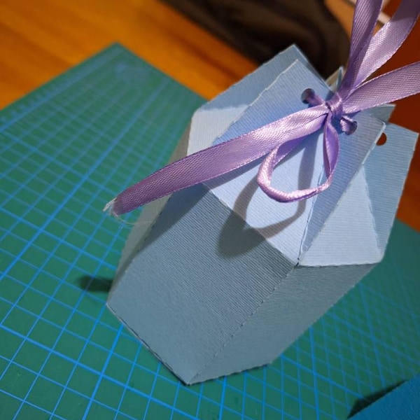 Hexagon Lantern Box SVG Template, Hexagonal Box SVG, Favor Box SVG ...