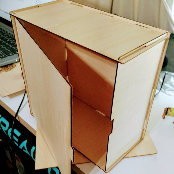 Laser Cut Slotted Box With Flip up Lid: 24 Box Bundle (SVG DXF PDF ...