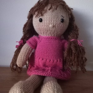 Basic Doll Knitting Pattern 33cm 13 Inch Doll Body Base Worked Flat ...
