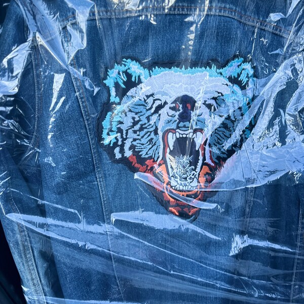 BEAR Large Back Patch for Custom Biker Vest - Etsy