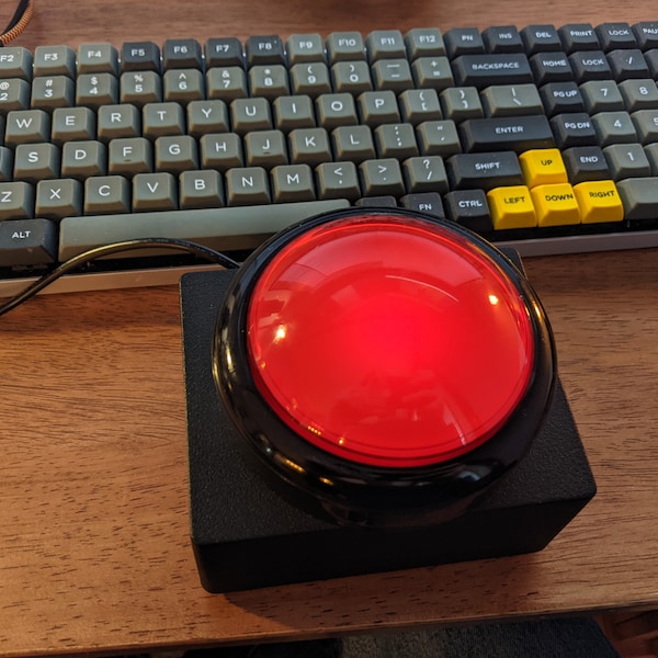 The Big Button - Red - Etsy