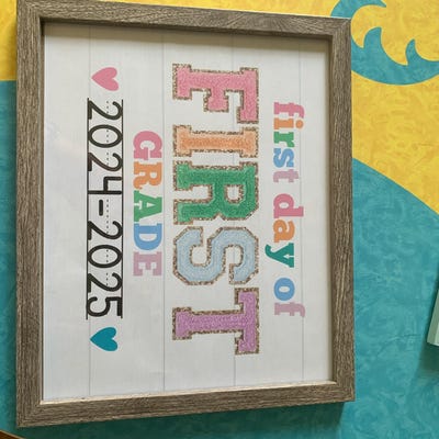 First Day of Senior Year Printable Sign Instant Digital Download Back ...