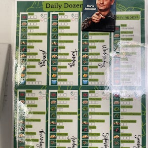 Daily Dozen Checklist Digital Download Plant Based Daily Checklist - Etsy