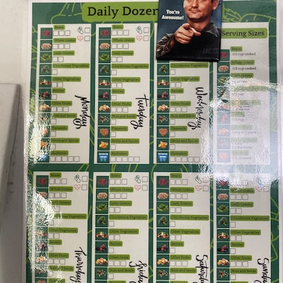 Daily Dozen Checklist Digital Download Plant Based Daily Checklist - Etsy