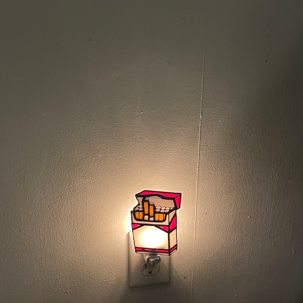 Stained Glass Lamp, Handmade Barbed Wire Lamp Shade, Plug in Ready ...