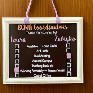 Shared Office Sign,door Sign for Two,school Counselors,co-worker Gift ...