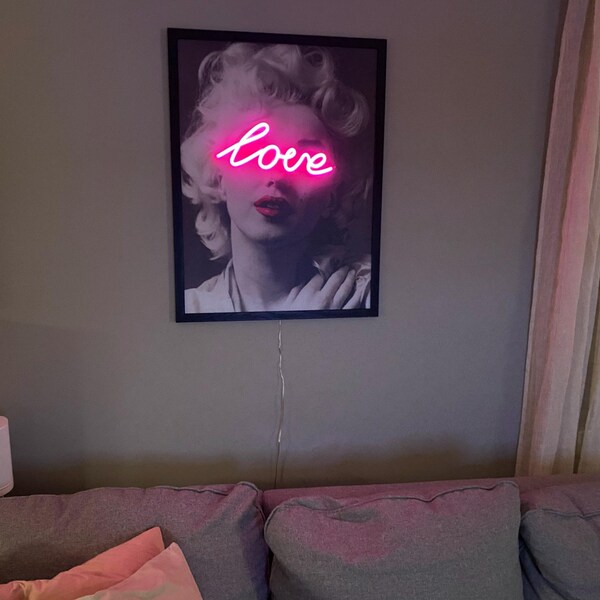 Neon Painting, Neon Marilyn Monroe, Neon Atmosphere, Wall Decor ...