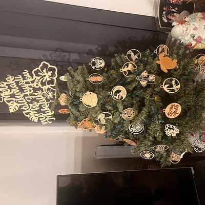 NEW ITEM: Laser Cut Kalo Plant Taro Root Wooden Hawaii Christmas ...