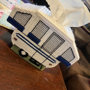 Pdf PATTERN Camper Van Tissue Box Cover for Plastic Canvas Pdf Download ...