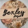 Spring Round Sign, Personalized Wood Sign, Round Wood Sign, Nursery ...