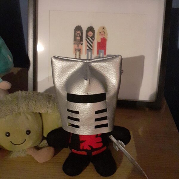 One Little Plush Felt Red Dwarf Figure - Approx 5" High (seated ...