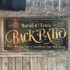 Personalized Back Patio Sign – Backyard Bar and Grill Wall Art, Pool ...