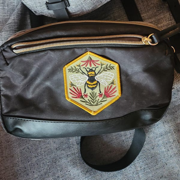 Floral Embroidered Patch, Nature is Magic, Gift for Gardeners, Gift for ...