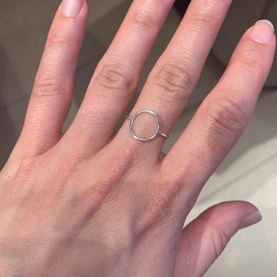 Karma Circle Ring in Sterling Silver - Etsy