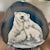 Custom Hand Painted Panda Stone, Realistic, Panda, Agate, Metaphysical ...
