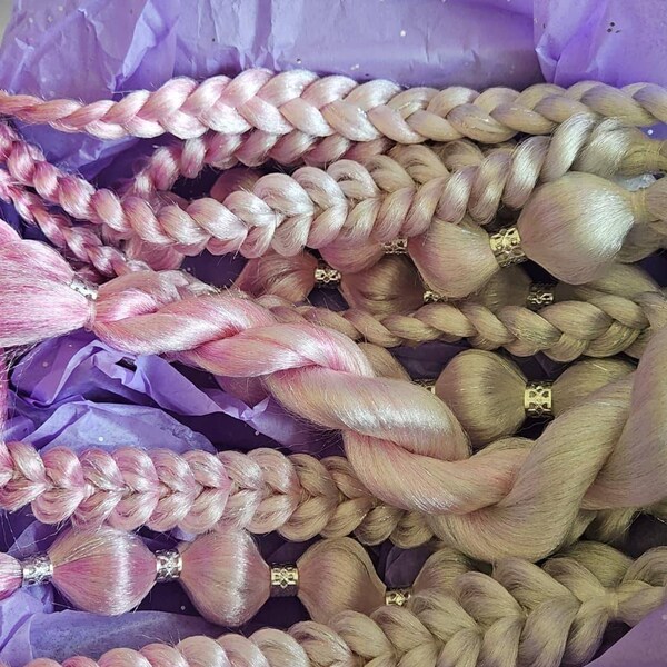 Frosted Sky baby Braids Light Blue and White Festival/ Rave Braids - Etsy