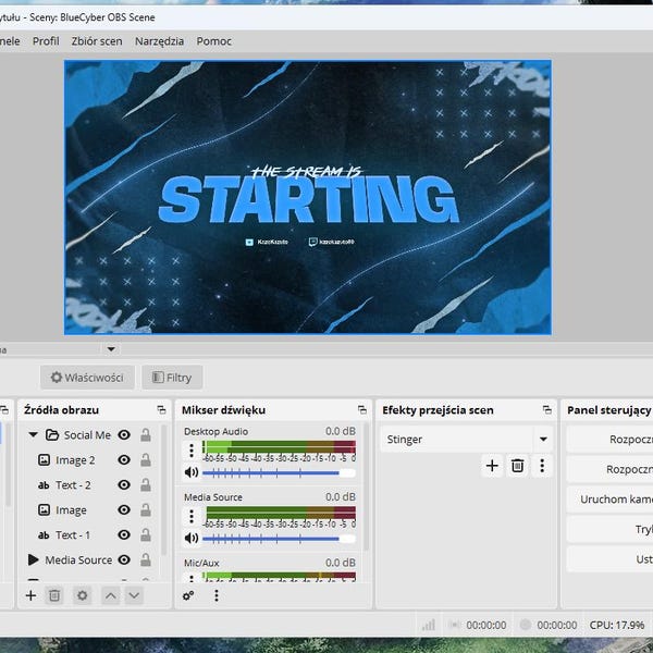 Blue Darkcyber Animated Stream Overlay Pack: Vtuber Twitch Theme - Etsy