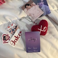 Enhypen ROMANCE: UNTOLD XO Inspired Red Heart Crochet Charm - Etsy Canada