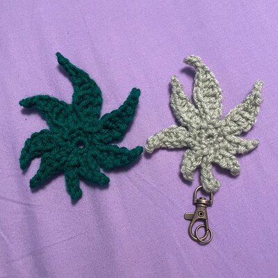 PDF PATTERN: Crochet Marijuana Leaf Pattern, Crochet Weed Leaf Pattern, Crochet Stoner Leaf ...