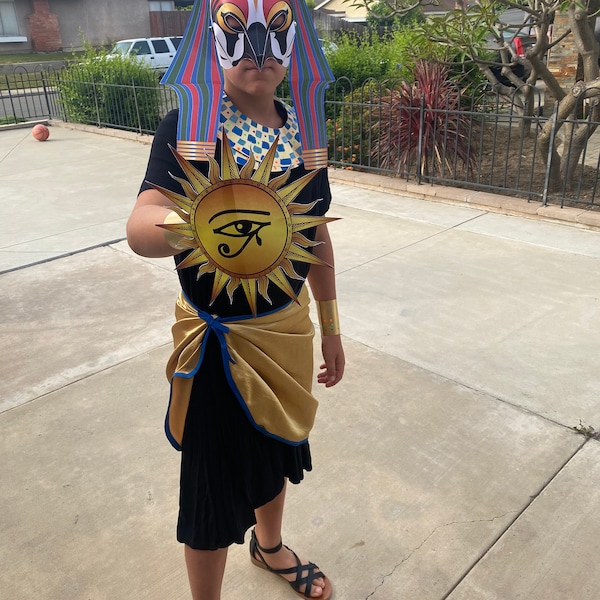 Ra Mask PRINTABLE Pattern. Egyptian God Mask. Egyptian Paper Mask ...