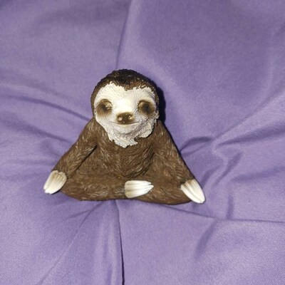 Zen Garden Yoga Seated Lotus Sloth Arms Overhead Height 2 - Etsy