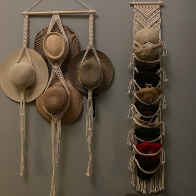 Macrame Bookshelf, Bohemian Book Holder, Macrame Wall Hanging ...