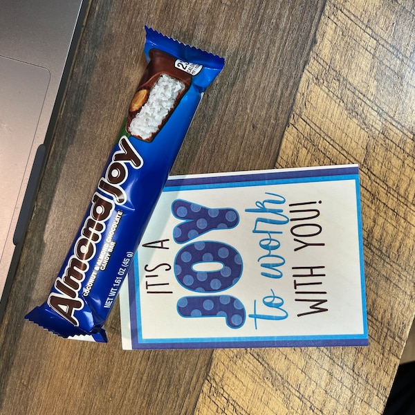 Joy to Work With You Coworker Appreciation Printable Gift Tags ...