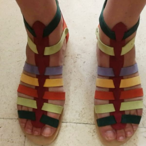 Woman's Shoes/ Leather Shoes / Handmade Sandals / T-strap Sandals ...