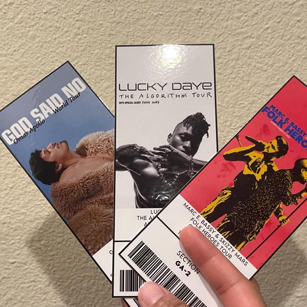 Physical Ticket Custom Personalized Laminated Concert Event Ticket ...