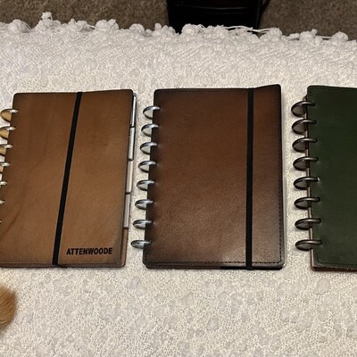 Leather Personalized Discbound Planner Cover - Etsy