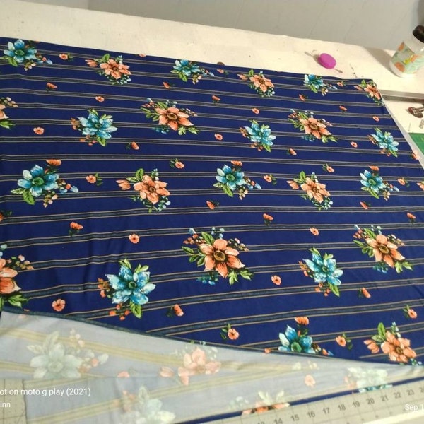 Cotton Spandex Euro Knit Fabric: Cute Bird and Pretty Pink Floral Print ...