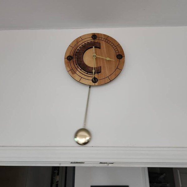 Wooden Chrono Trigger Clock With Swinging Pendulum - Etsy
