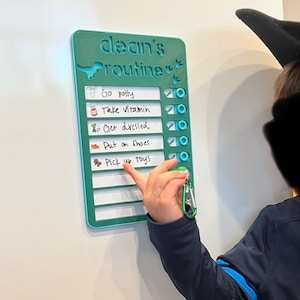 Sliding Routine Chart Chore Chart Daily Checklist Kids - Etsy