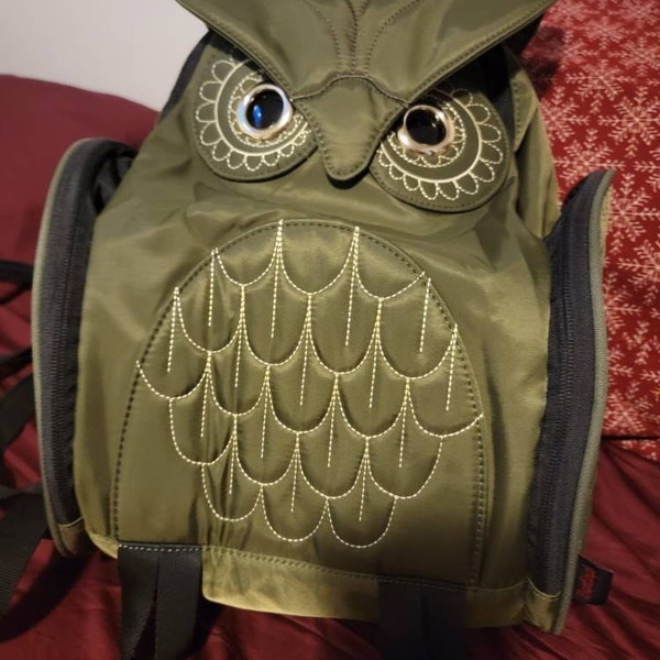 Owl Backpack - Water-repellent Design by Darling's - Medium Large - Etsy