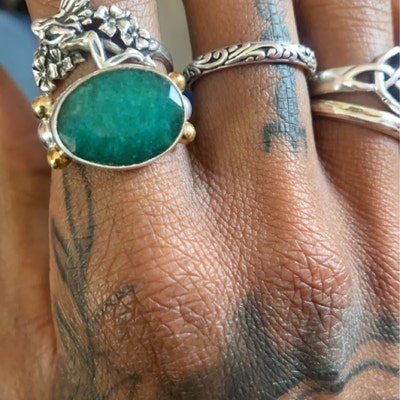 Small Fairy Ring, Pixie,woodland,new Age, Fantasy, Sterling Silver ...