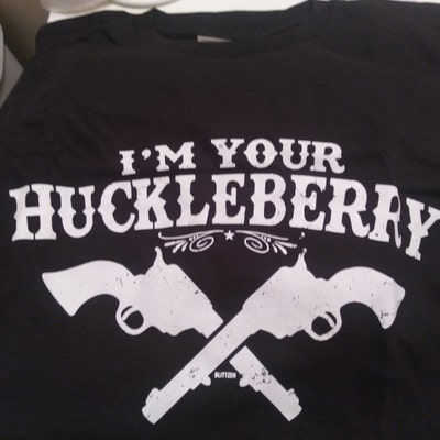 Im Your Huckleberry Mens Short Sleeve country Southern Gun Pistol ...