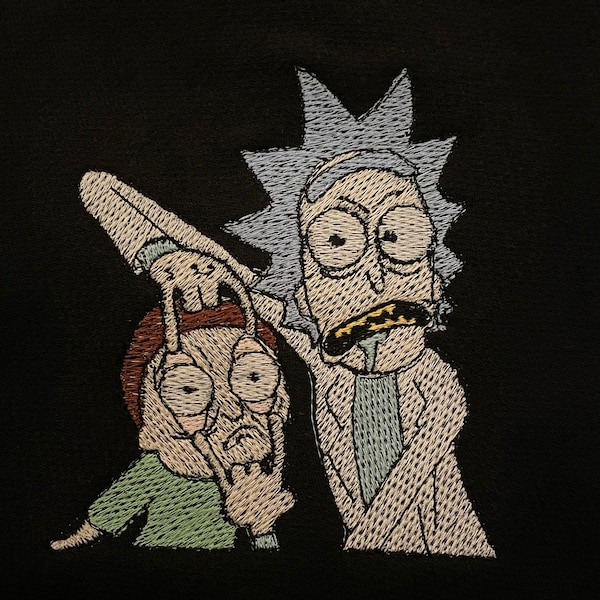 Rick&morty - Embroidery Digital Design - Etsy