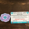 Pots Medical Card, Pots Syndrome Medical Card, Pots Awareness Wallet ...
